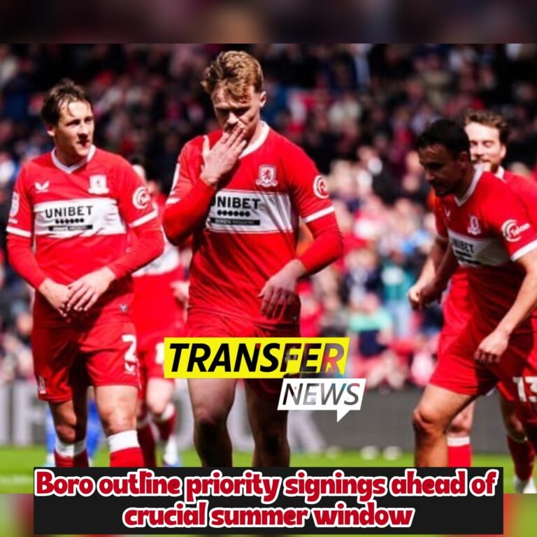 Boro outline priority signings ahead of crucial summer window ...